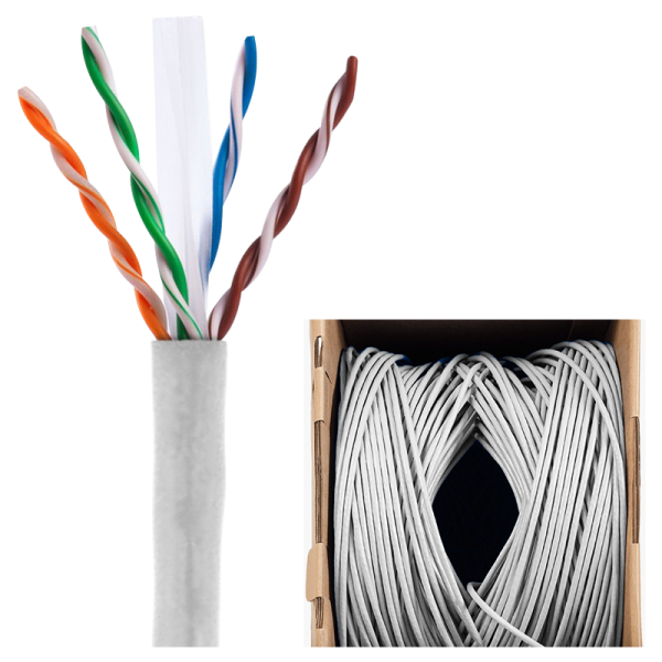 Cat6 Plenum 550MHZ 100% pure copper Network Cable